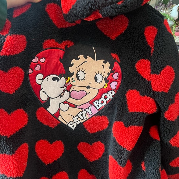 Dolls Kill | Jackets & Coats | Dolls Kill Betty Boop Fluffy Jacket ...